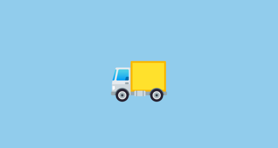 🚚 Delivery Truck Emoji on JoyPixels 4.0