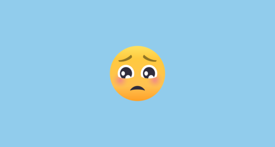 🥺 Pleading Face Emoji on JoyPixels 4.0