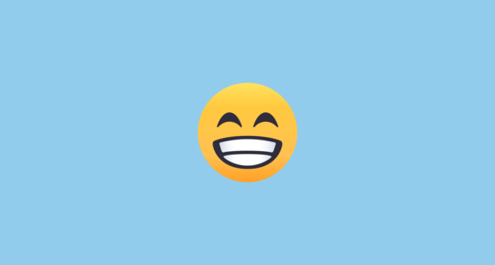 😁 Visage Souriant Aux Yeux Rieurs Emoji on JoyPixels 4.0