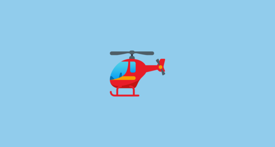 🚁 Hélicoptère Emoji on JoyPixels 4.0