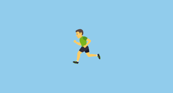 🏃‍♂️ Rennende Man Emoji on JoyPixels 4.0