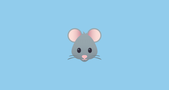 🐭 쥐 얼굴 Emoji on JoyPixels 4.0
