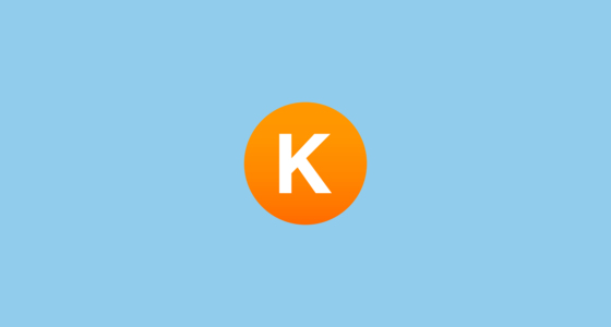 Regional Indicator Symbol Letter K Emoji on JoyPixels 4.0