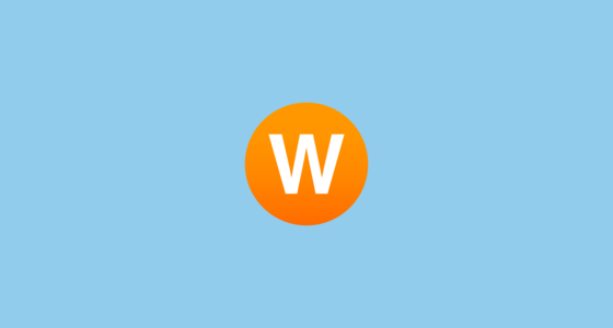 Regional Indicator Symbol Letter W Emoji on JoyPixels 4.0