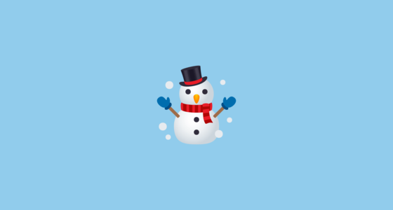 ☃️ Boneco De Neve Emoji on JoyPixels 4.0