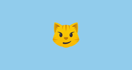 😼 Cat with Wry Smile Emoji on JoyPixels 4.5