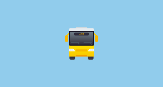 🚍 Bus De Face Emoji on JoyPixels 4.5