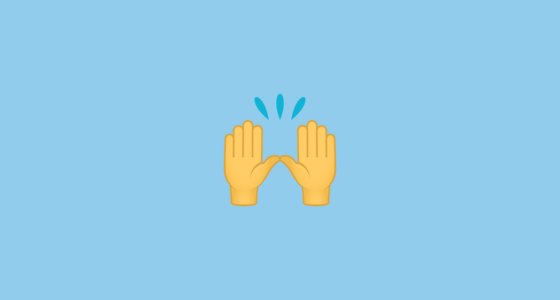 🙌 Manos Levantadas Celebrando Emoji on JoyPixels 4.5