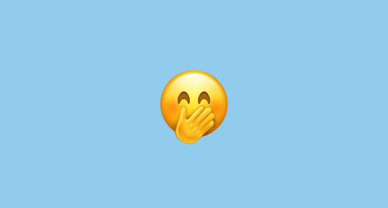 🤭 Face with Hand Over Mouth Emoji on Emojipedia Sample Images 5.2