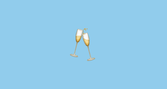 🥂 Copas Brindando Emoji on Imágenes de muestra Emojipedia 6.0