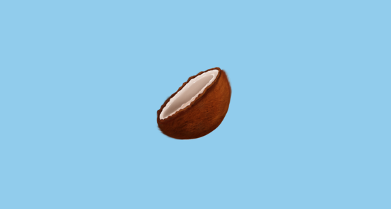 🥥 Coco Emoji on Imágenes de muestra Emojipedia 6.0