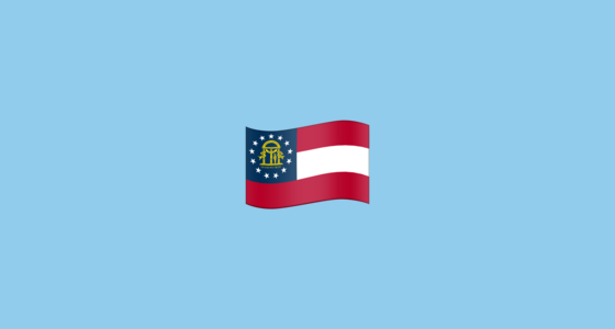 🏴󠁵󠁳󠁧󠁡󠁿 Bandera de Georgia (US-GA) Emoji on Imágenes de muestra ...