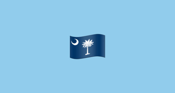 🏴󠁵󠁳󠁳󠁣󠁿 Bandera de South Carolina (US-SC) Emoji on Imágenes de muestra ...