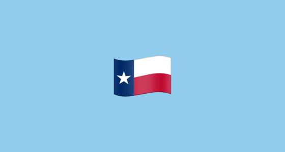 🏴󠁵󠁳󠁴󠁸󠁿 Drapeau de Texas (US-TX) Emoji on Exemples d'images d'Emojipedia 6.0