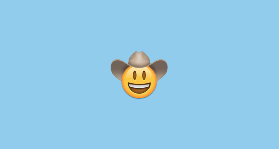 🤠 Muka Koboi Emoji on Emojipedia Contoh Imej 11.0