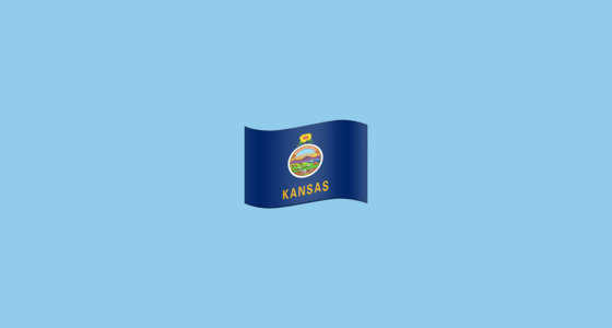 🏴󠁵󠁳󠁫󠁳󠁿 Bandera de Kansas (US-KS) Emoji on Imágenes de muestra ...