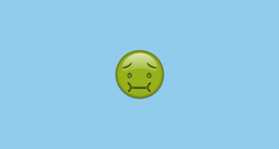 🤢 Misselijk Gezicht Emoji on Emojipedia Voorbeeld Afbeeldingen 11.0