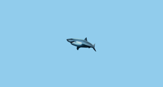 🦈 Hai Emoji on Emojipedia Eksempelbilleder 11.0