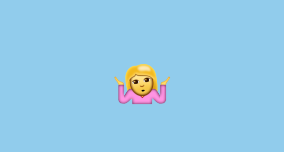 🤷 Person Shrugging Emoji on Emojipedia Sample Images 11.0
