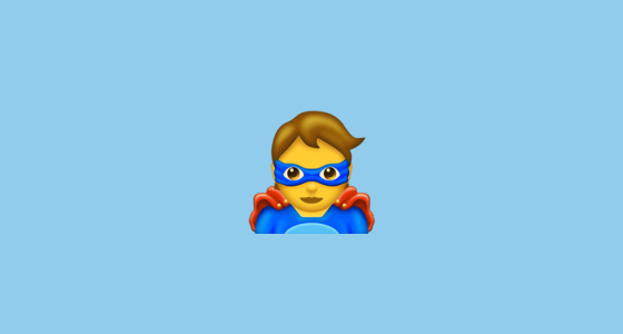 🦸 Superheld Emoji on Emojipedia Voorbeeld Afbeeldingen 11.0