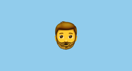 🧔 Person: Beard Emoji on Emojipedia Sample Images 11.1