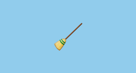 🧹 Broom Emoji on Emojipedia Sample Images 11.1