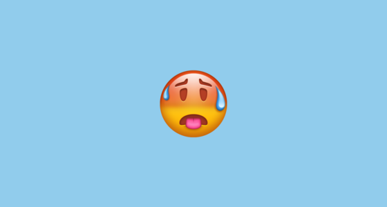 🥵 Hot Face Emoji on Emojipedia Sample Images 11.1