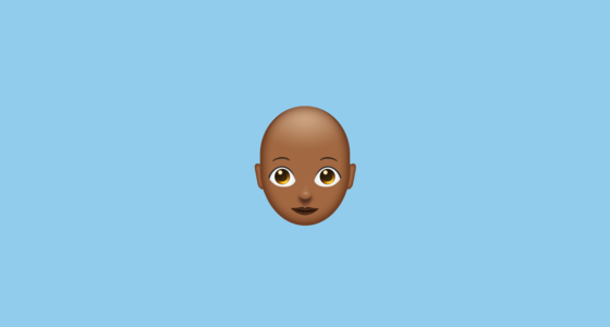👩🏾‍🦲 Donna: Carnagione Abbastanza Scura, Calvo Emoji on Immagini di ...
