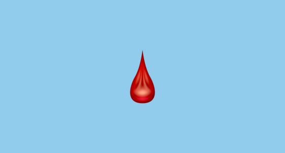 🩸 Gota De Sangre Emoji on Imágenes de muestra Emojipedia 12.0
