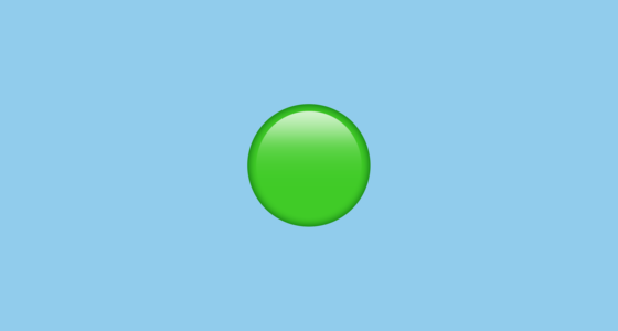 🟢 Green Circle Emoji on Emojipedia Sample Images 12.0