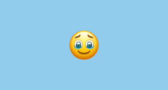 🥹 Face Holding Back Tears Emoji on Emojipedia Sample Images 14.0