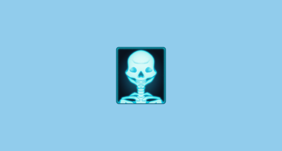🩻 X-Ray Emoji on Emojipedia Sample Images 14.0