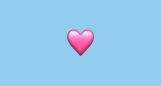 Cuore Rosa Emoji on Immagini di esempio Emojipedia 15.0