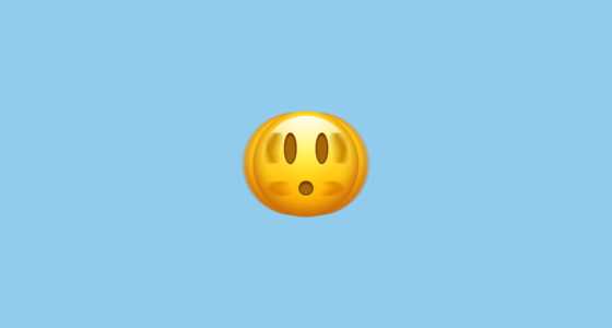 Shaking Face Emoji on Emojipedia Sample Images 15.0