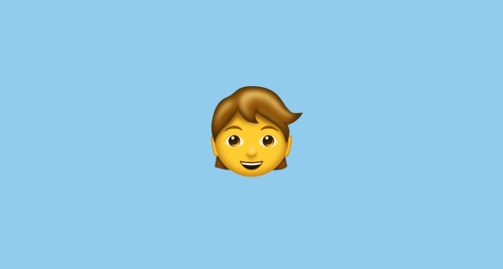 🧒 Criança Emoji on Imagens de amostra da Emojipedia 5.0