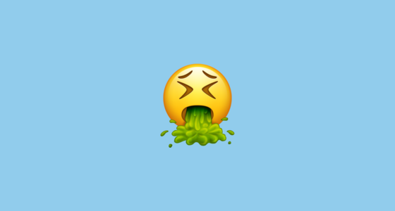 🤮 Kotzendes Gesicht Emoji on Emojipedia Eksempelbilleder 5.0