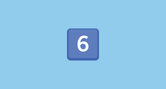 6️⃣ Keycap Digit Six Emoji on Facebook 2.1