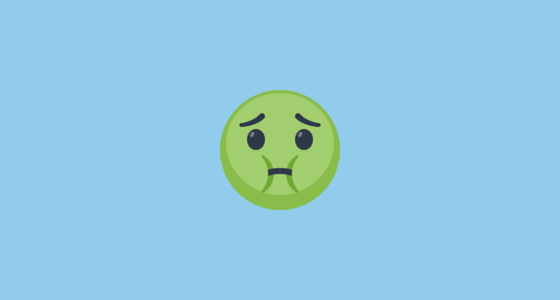 🤢 Cara De Náuseas Emoji on Facebook 2.1