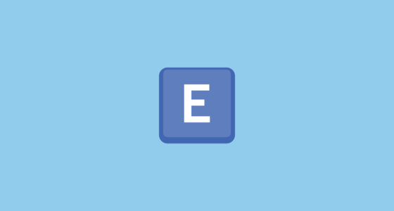 Regional Indicator Symbol Letter E Emoji on Facebook 2.1