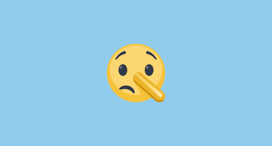 🤥 Visage De Menteur Emoji on Facebook 2.2