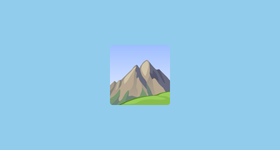 ⛰️ Berg Emoji on Facebook 2.2