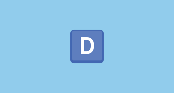 Regional Indicator Symbol Letter D Emoji on Facebook 2.2