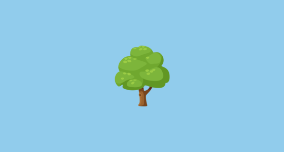 🌳 Árbol De Hoja Caduca Emoji on Facebook 2.2.1