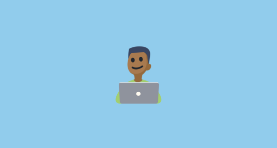 👨🏾‍💻 Man Technologist: Medium-Dark Skin Tone Emoji on Facebook 2.2.1