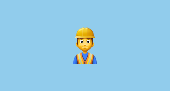 👷 Trabalhador De Construção Civil Emoji on Facebook 3.0
