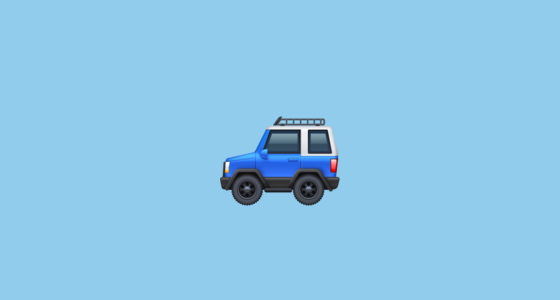🚙 Sport Utility Vehicle Emoji on Facebook 3.0