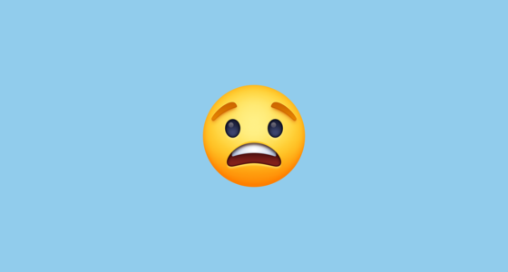 😟 Visage Inquiet Emoji on Facebook 3.1
