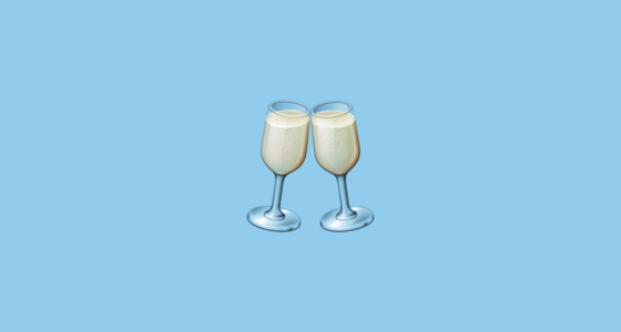 🥂 Copas Brindando Emoji on Facebook 4.0