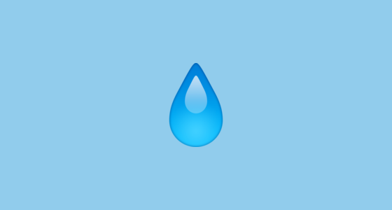 💧 Tropfen Emoji on Facebook 4.0