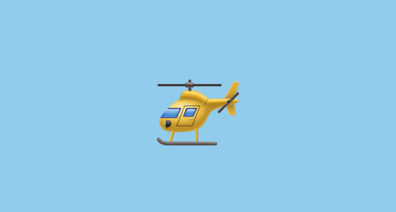 🚁 Helicóptero Emoji on Facebook 4.0